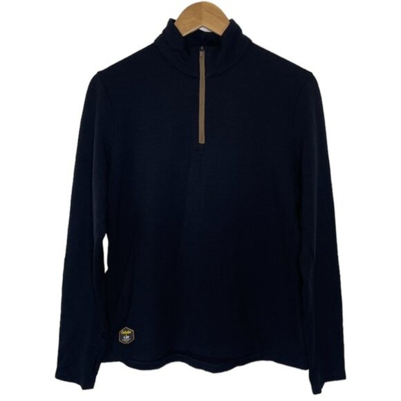 Icebreaker | Tops | Icebreaker Cabelas Merino Wool Black Half Zip Base ...